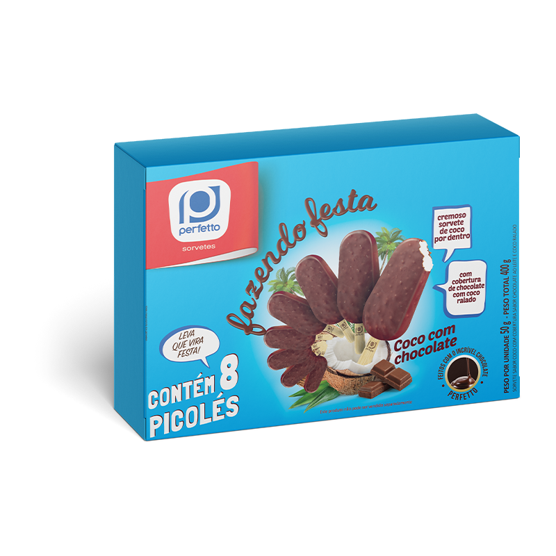 MULTIPACK FAZENDO FESTA COCO COM CHOCOLATE | Perfetto